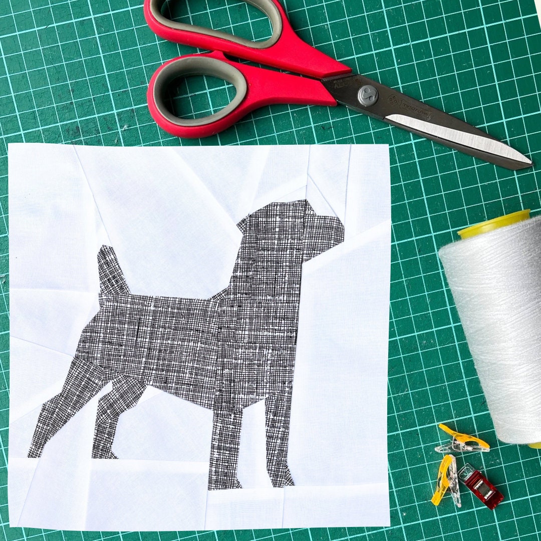 FPP Pattern Jack Russell Fox Terrier Dog Silhouette Foundation Paper ...