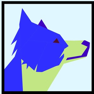 FPP Pattern Border Collie Dog Foundation Paper Piecing Quilt Block PDF ...