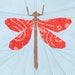 FPP Pattern Dragonfly Foundation Paper Piecing Quilt Block Borneo ...