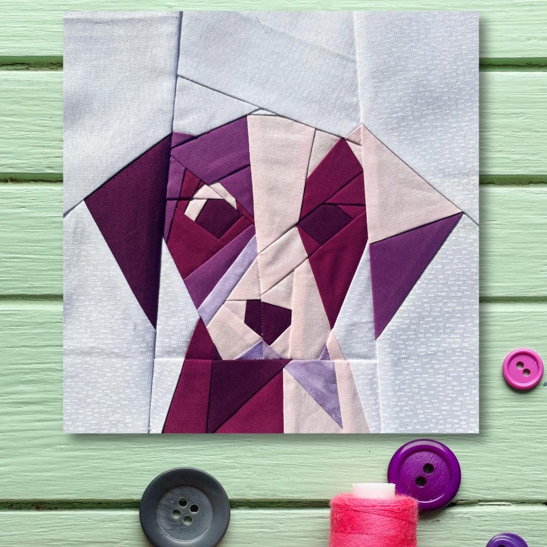 Scrappy Patches Puppy Quilt Block Pattern Foundation Paper Piecing FPP ...