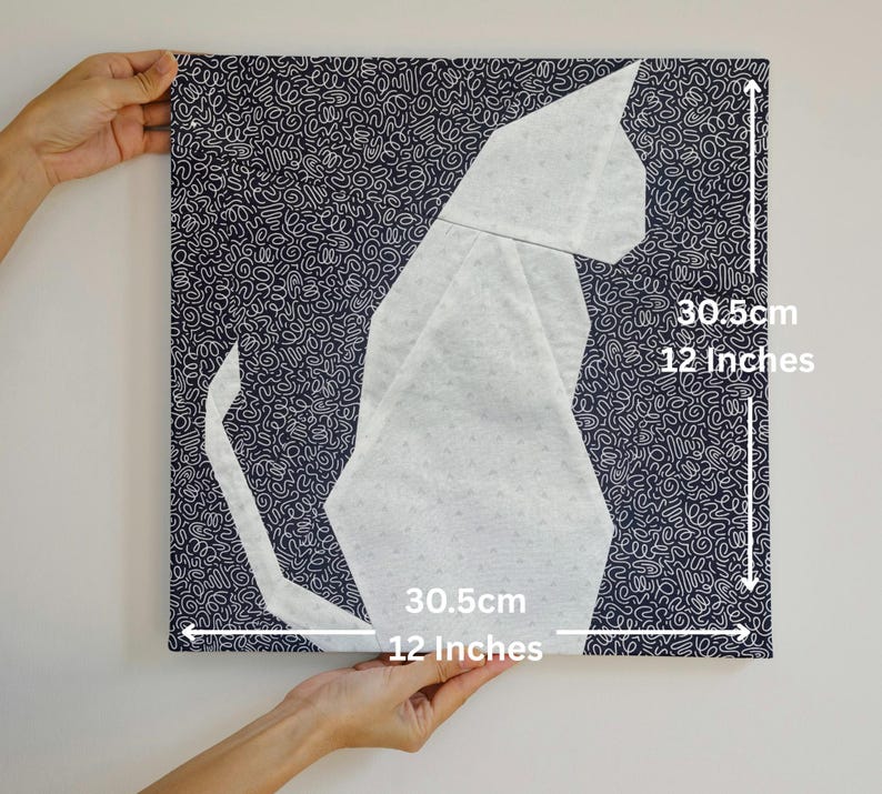 Cat Quilt Block Pattern Foundation Paper Piecing FPP Instant Download ...