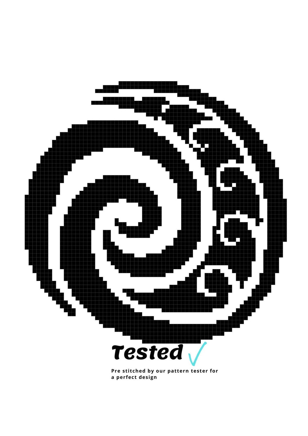 Cross Stitch Pattern New Zealand Maori Koru Swirl PDF Instant - Etsy