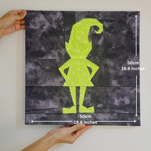 Christmas Elf Quilt Block Pattern Foundation Paper Piecing FPP ...