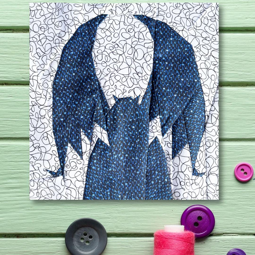 FPP Pattern Grotesque Gargoyle Bat Statue 3 Halloween Foundation Paper ...