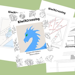 Dragon Quilt Block Pattern Foundation Paper Piecing FPP Instant ...