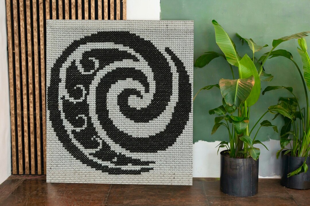 Cross Stitch Pattern New Zealand Maori Koru Swirl PDF Instant Download ...