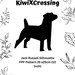 FPP Pattern Jack Russell Fox Terrier Dog Silhouette Foundation Paper ...