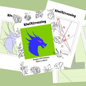 Dragon Quilt Block Pattern Foundation Paper Piecing FPP Instant ...