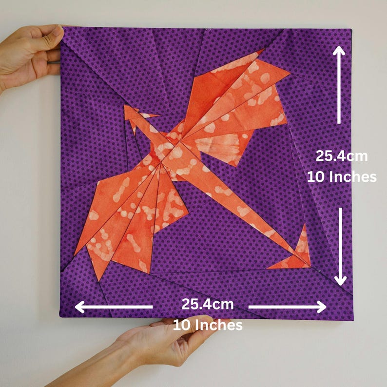 Dragon Quilt Block Pattern Foundation Paper Piecing FPP PDF 30.1 Cm or ...