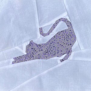 FPP Pattern Cat 3 Silhouette Foundation Paper Piecing 25x25cm or 10 ...