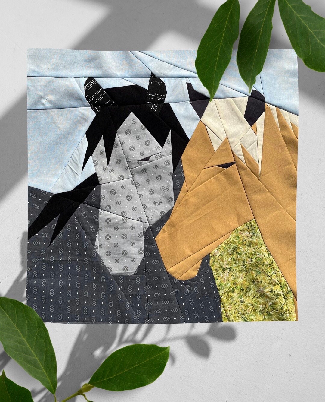 FPP Pattern Horses Quilt Block PDF Printable Foundation Paper Piece ...