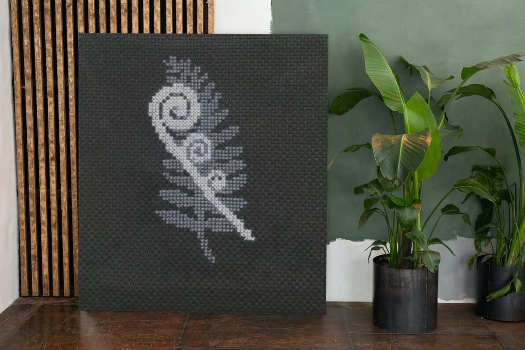 Cross Stitch Pattern Fern Koru New Zealand PDF Instant Download - Etsy