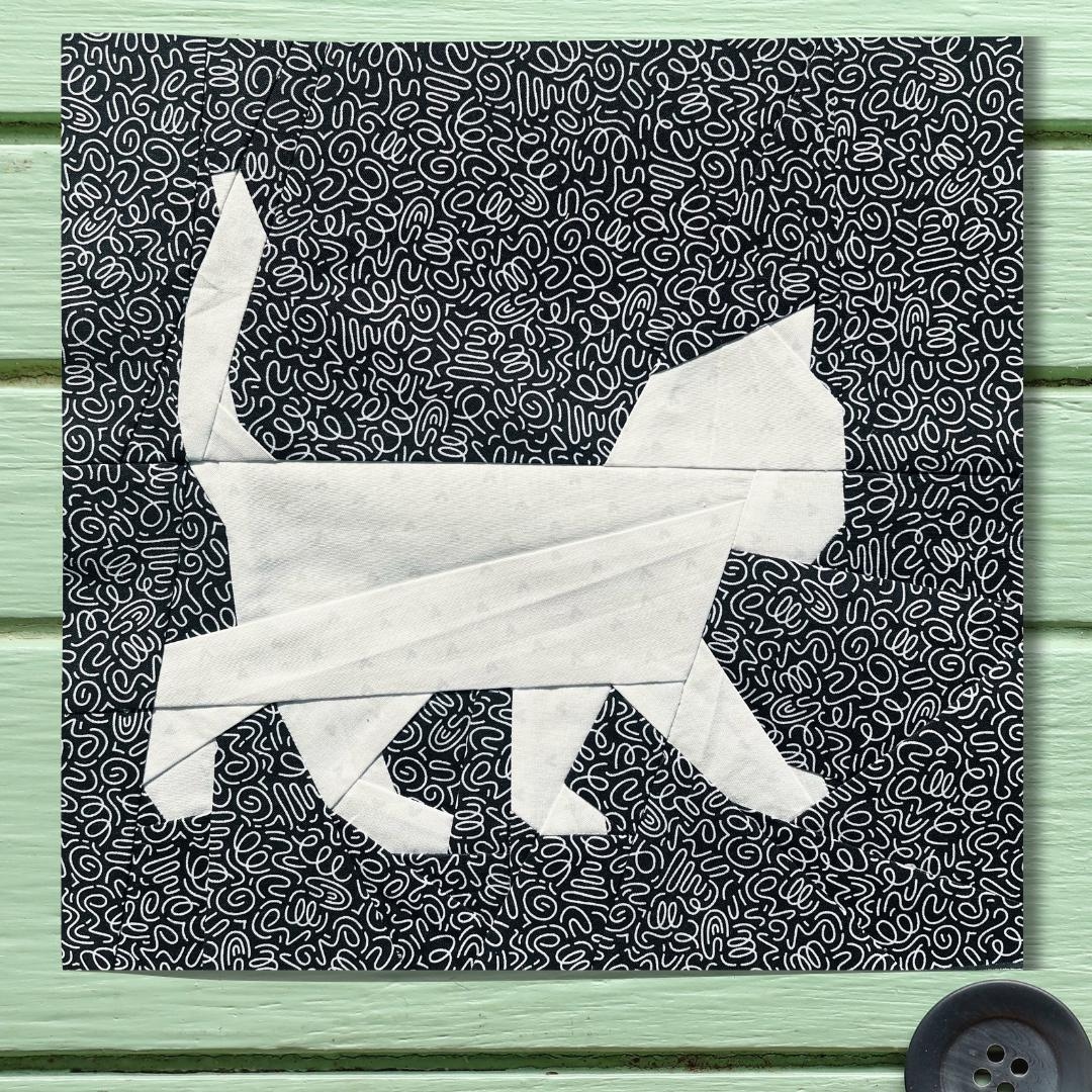 Kitten Quilt Block Pattern Foundation Paper Piecing FPP Instant ...