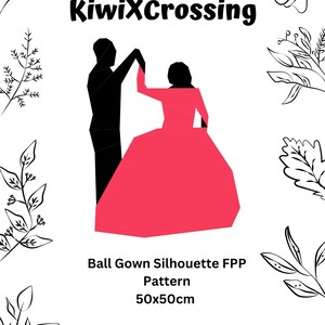 FPP Pattern Ballgown Dancing Couple Bride and Groom Wedding Foundation ...