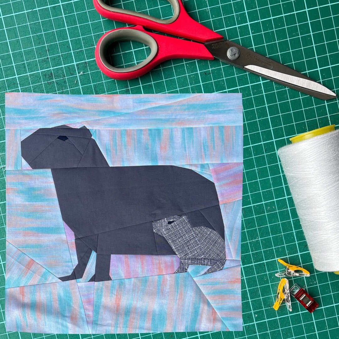 Capybara Mumma and Baby Quilt Block Pattern Printable - Etsy