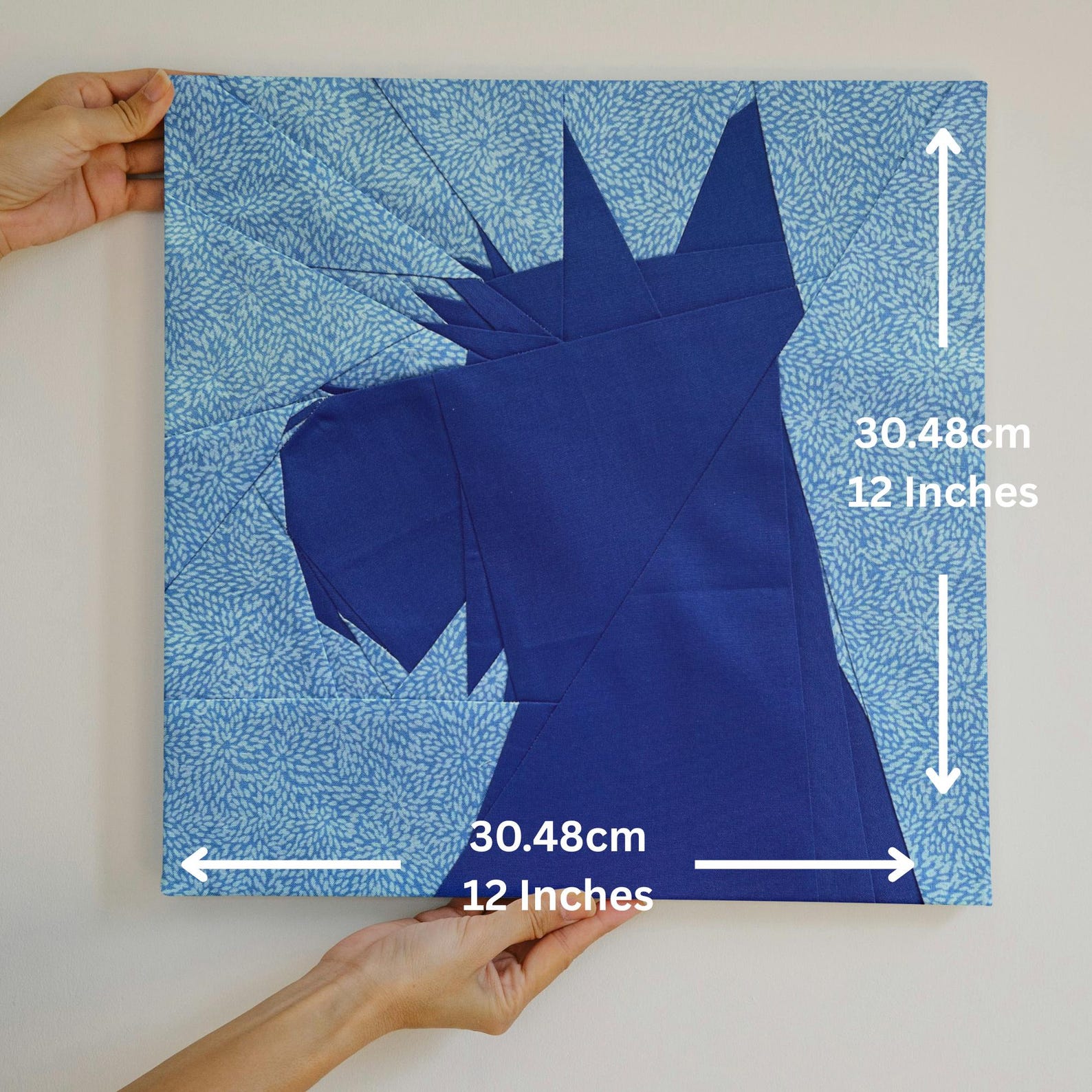 FPP Pattern Schnauzer Dog Silhouette Foundation Paper Piecing Quilt ...