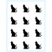 FPP Pattern Cat 1 Silhouette Foundation Paper Piecing 25x25cm or 10 ...