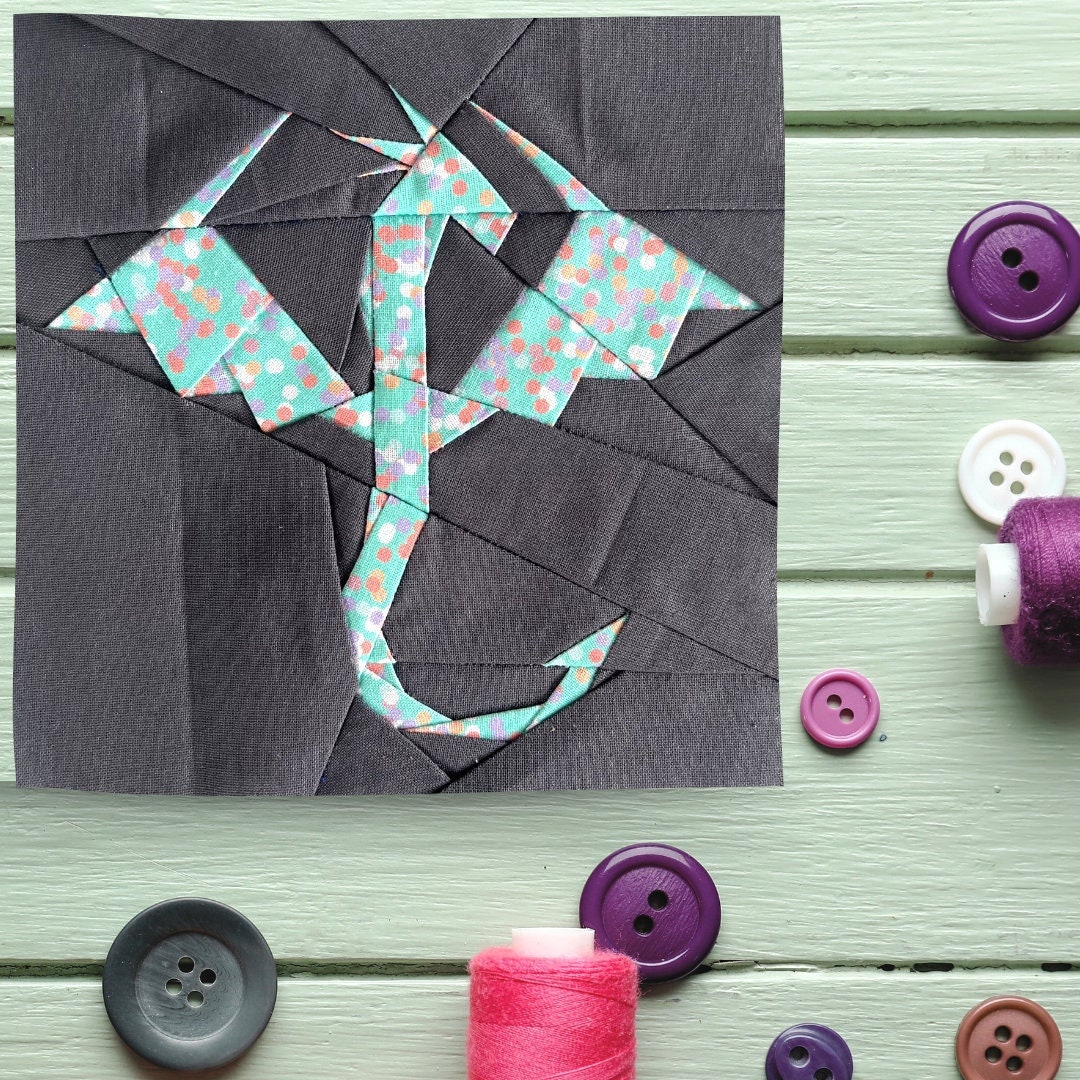 Dragon Quilt Block Pattern Foundation Paper Piecing FPP PDF - Etsy