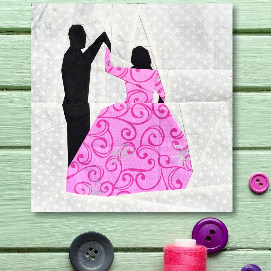 FPP Pattern Ballgown Dancing Couple Bride and Groom Wedding Foundation ...