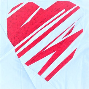 FPP Pattern Heart Paper Piecing Quilt Block PDF 6 & 12 Inch Foundation ...