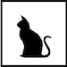 FPP Pattern Cat 1 Silhouette Foundation Paper Piecing 25x25cm or 10 ...