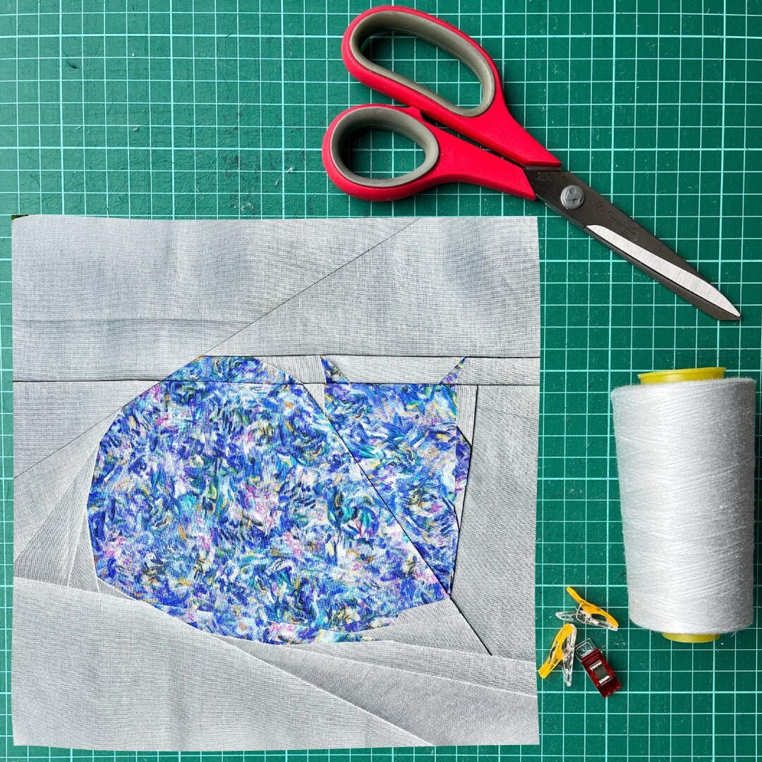 FPP Pattern Cat 7 Silhouette Foundation Paper Piecing 25x25cm - Etsy