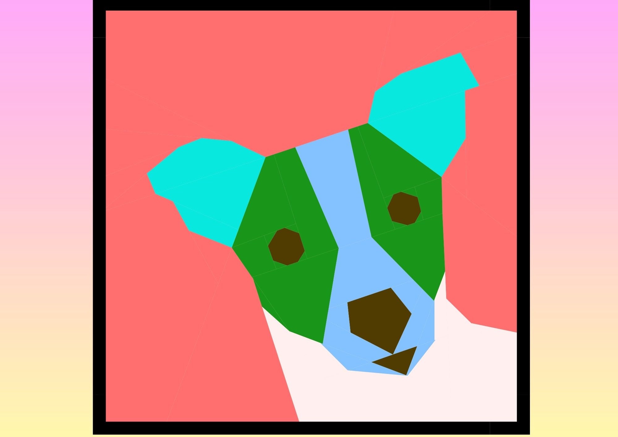 FPP Pattern Jack Russell Fox Terrier Dog Foundation Paper - Etsy