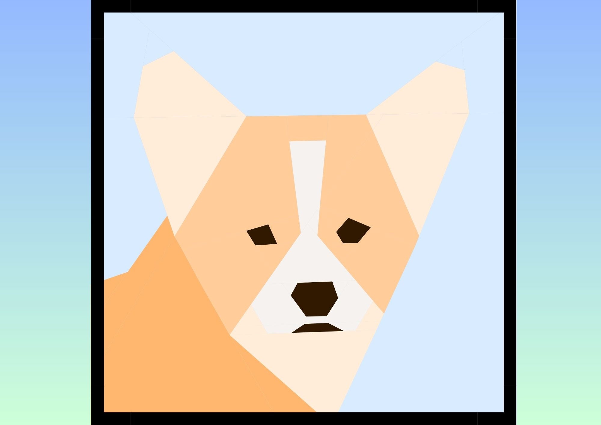 FPP Pattern Pembroke Welsh Corgi Dog Foundation Paper Piecing Quilt ...