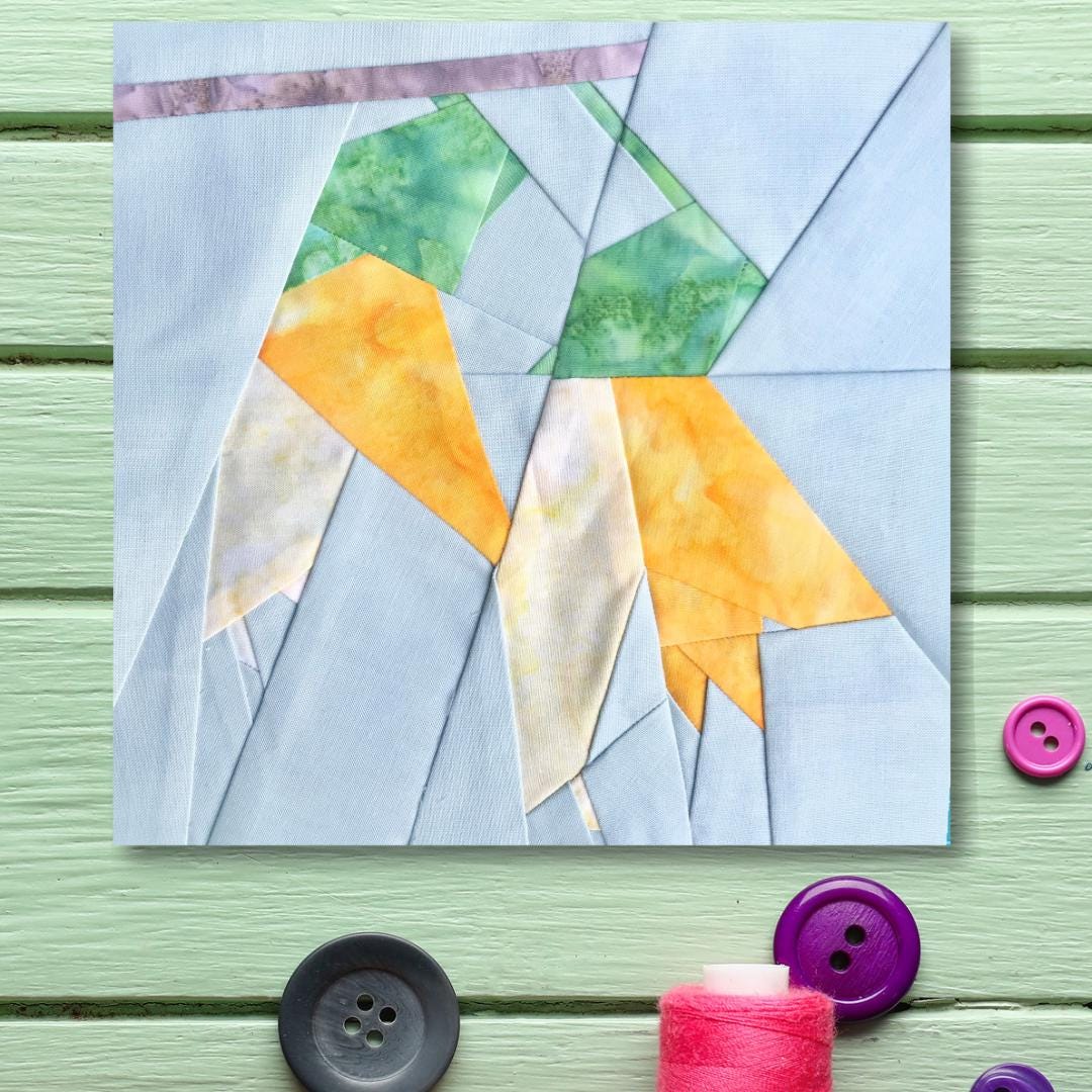 Foundation Paper Piecing Quilt Block Kowhai Flower New Zealand PDF ...