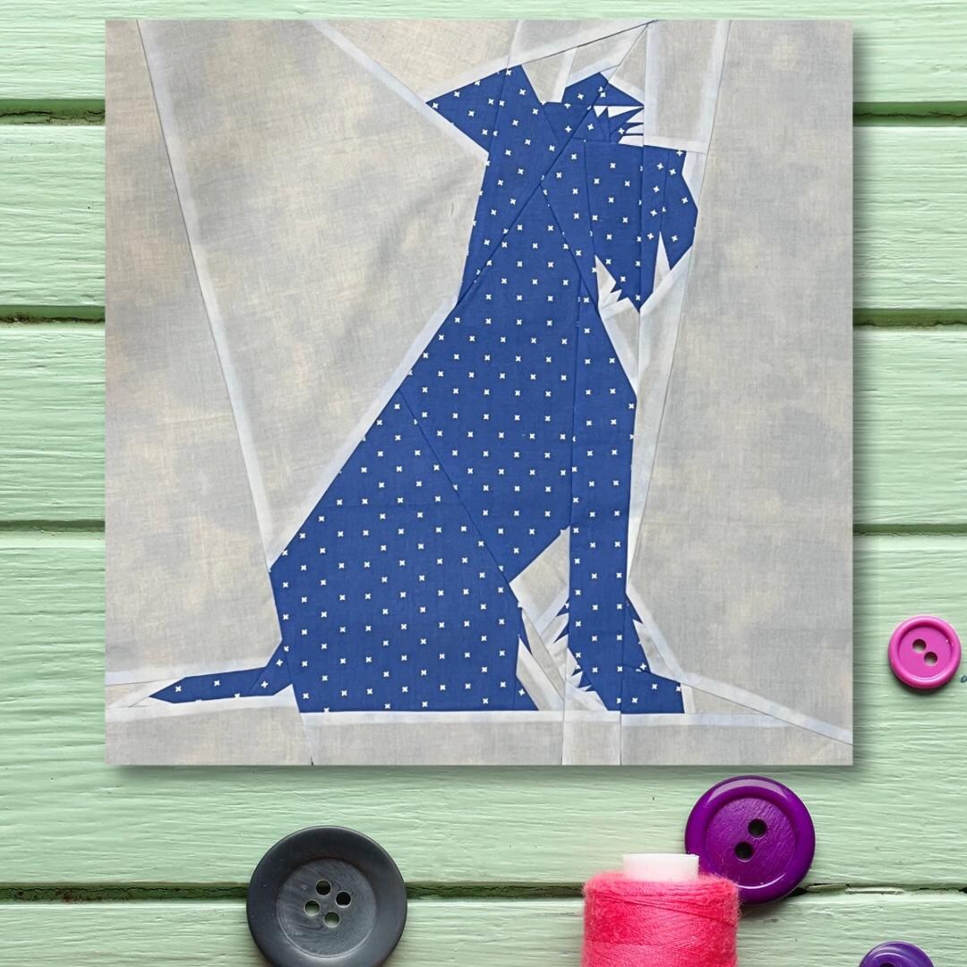 Giant Sized Schnauzer Quilt Block Foundation Paper Pieced Pattern 80 ...