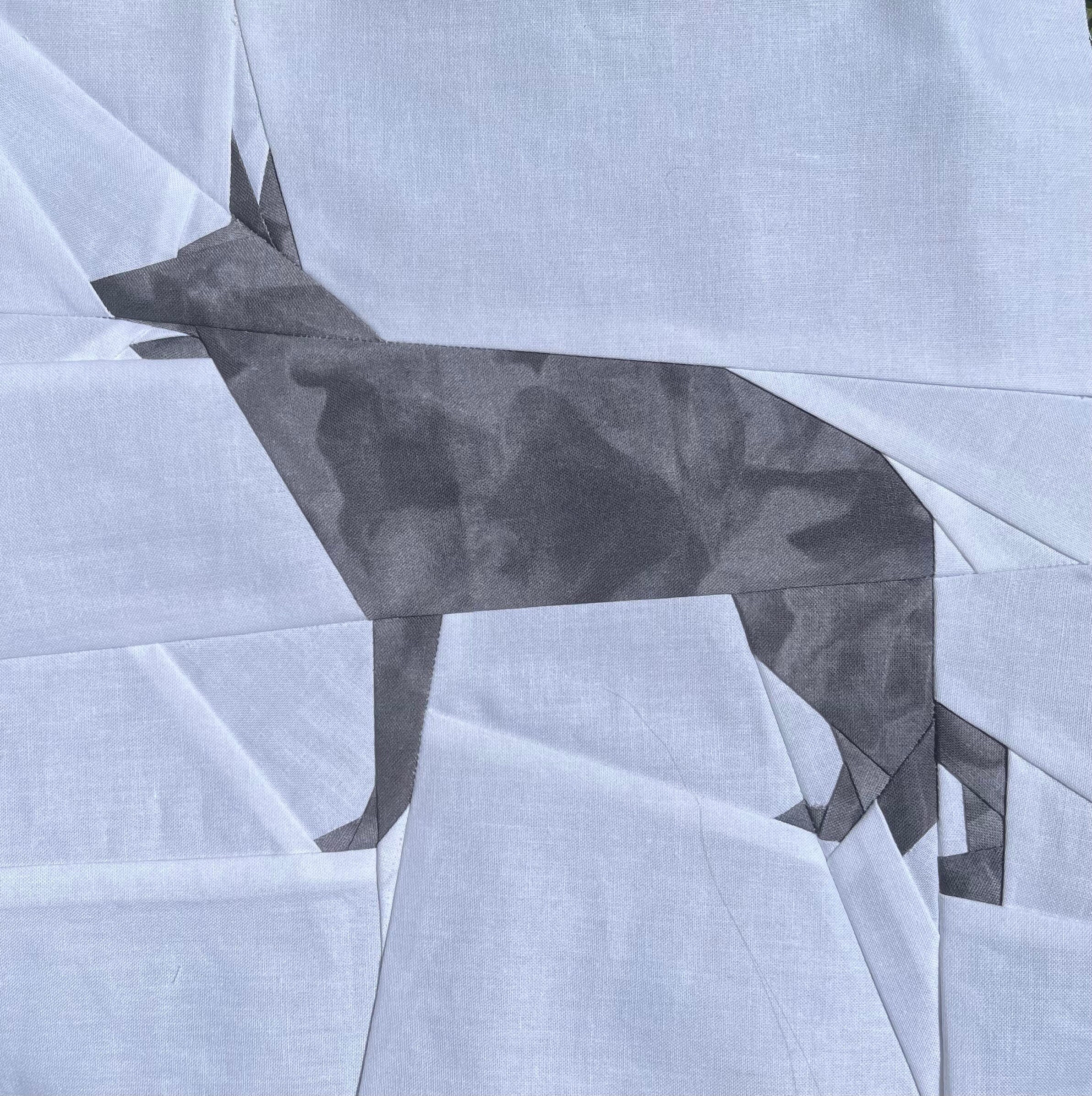 FPP Pattern German Shepherd Alsatian Dog Silhouette Foundation - Etsy