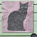FPP Pattern Cat 5 Silhouette Foundation Paper Piecing 25x25cm or 10 ...