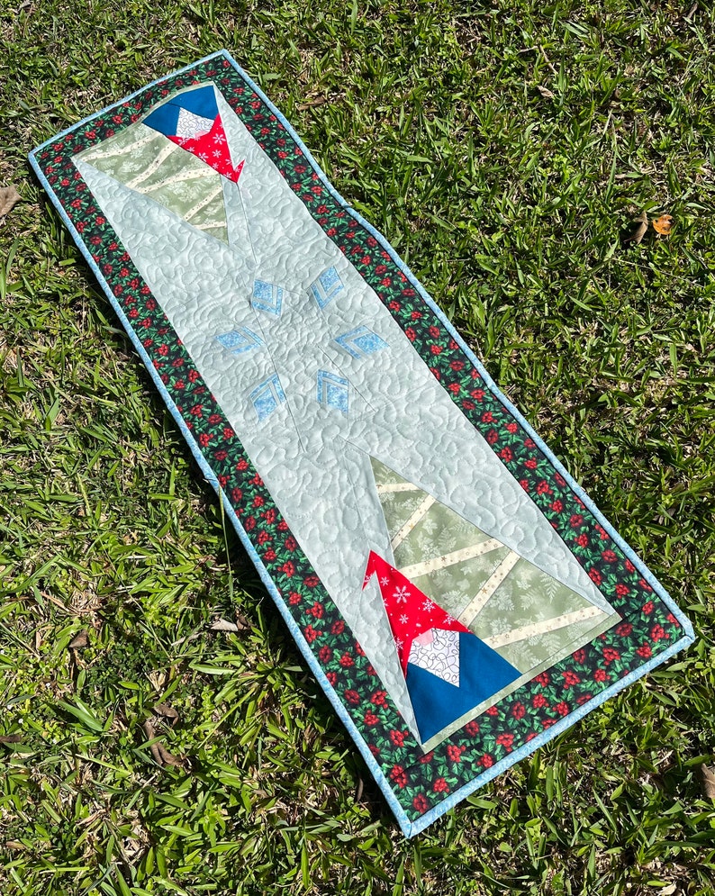 Foundation Paper Piecing Pattern Christmas Gnome Table Runner - Etsy