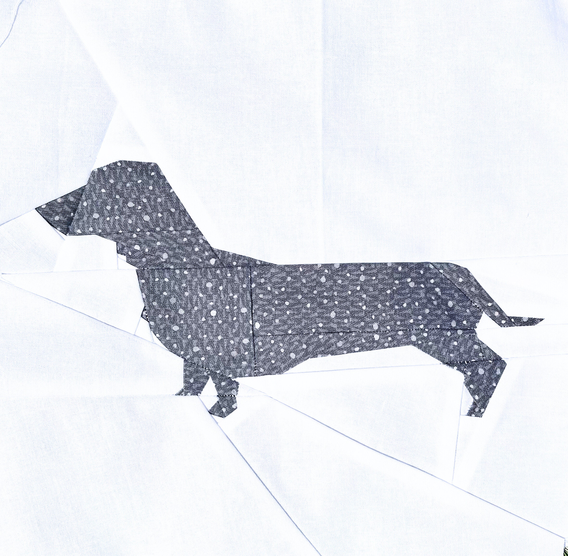 FPP Pattern Dachshund Weiner Sausage Dog Silhouette Foundation Paper ...