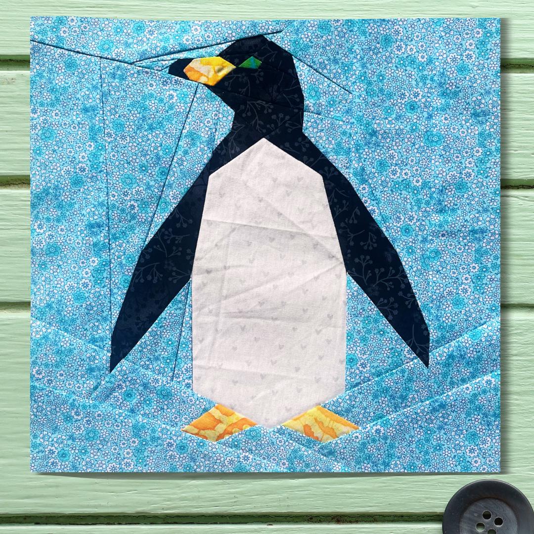 FPP Penguin Quilt Block Pattern Foundation Paper Piecing Printable PDF ...