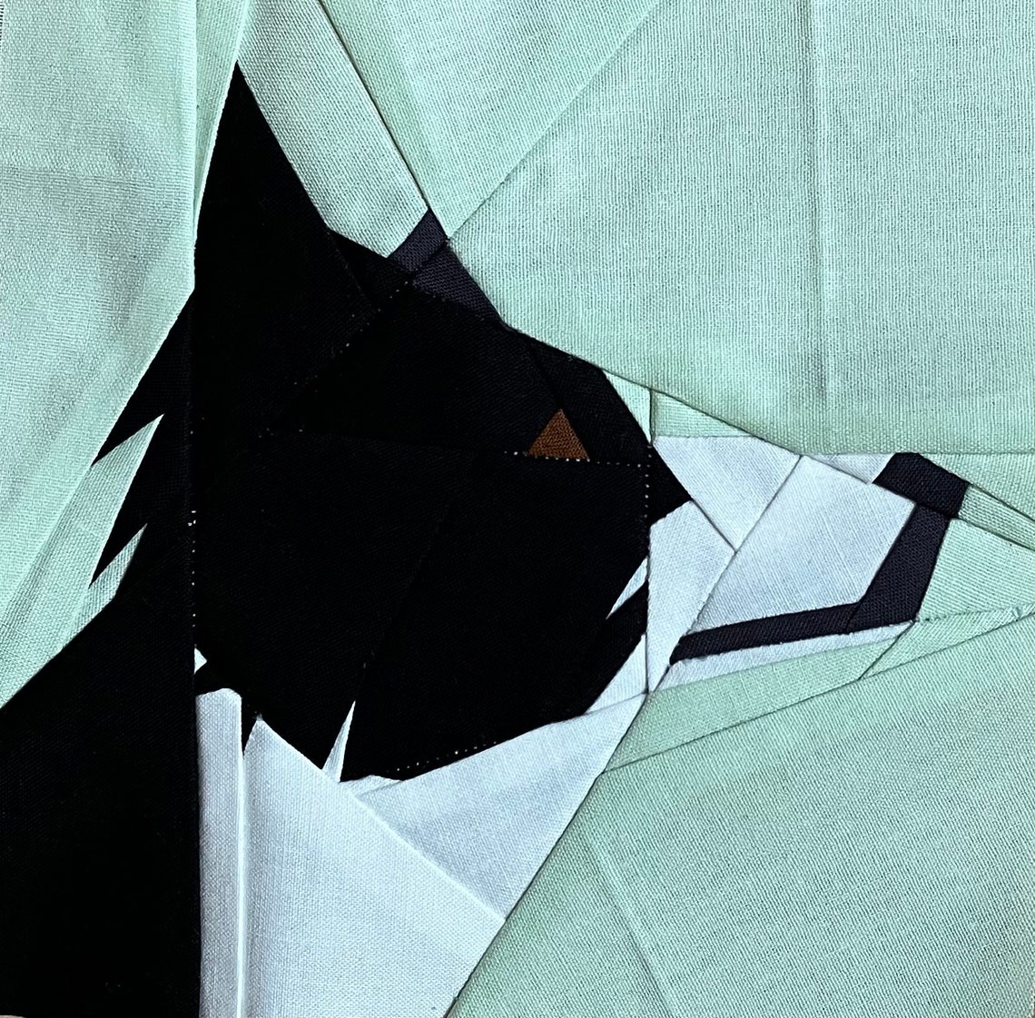 FPP Pattern Border Collie Dog Foundation Paper Piecing Quilt Block PDF ...