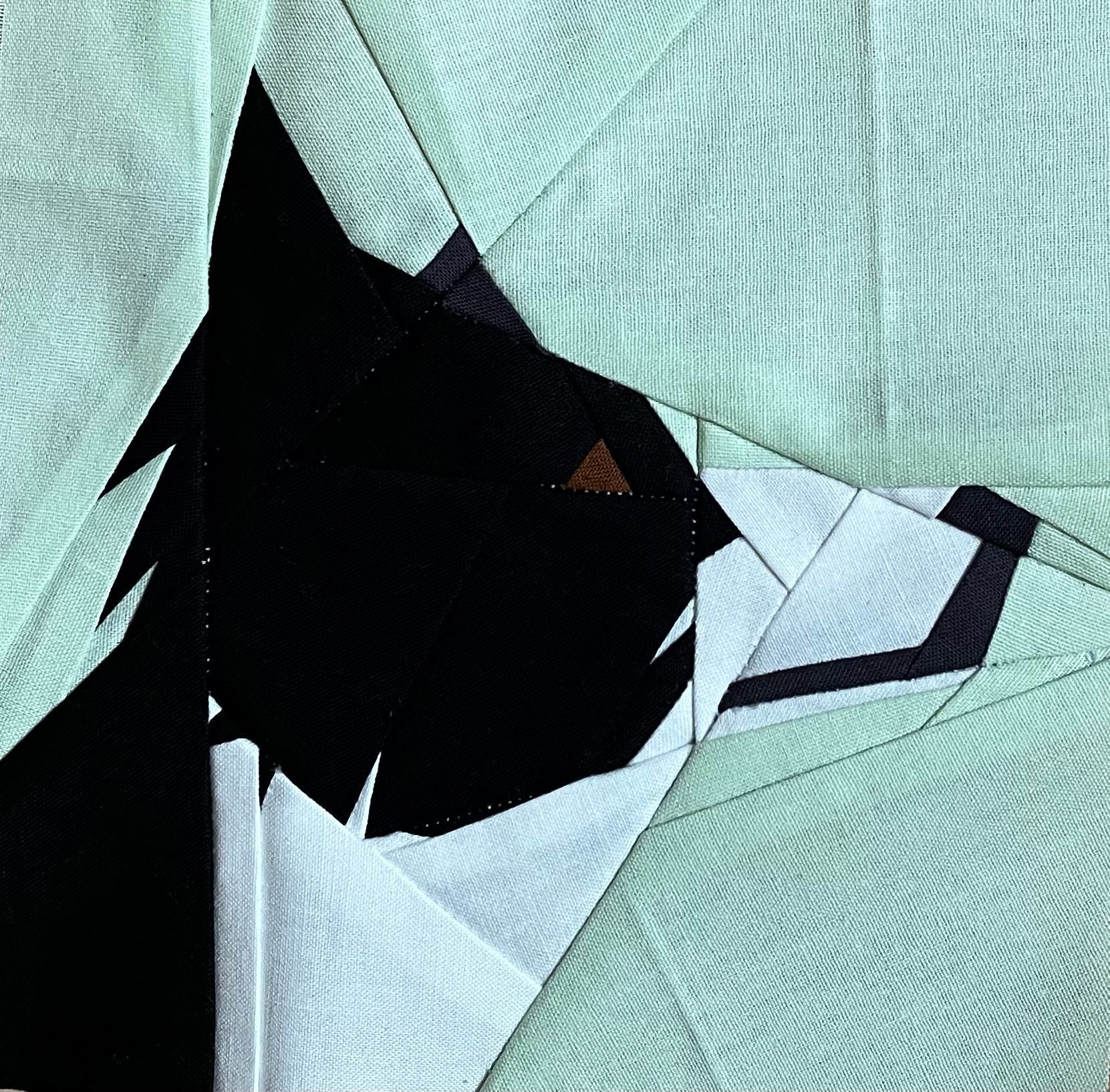 FPP Pattern Border Collie Dog Foundation Paper Piecing Quilt Block PDF ...