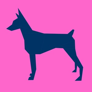FPP Pattern Doberman Pinscher Dog Silhouette Foundation Paper Piecing ...