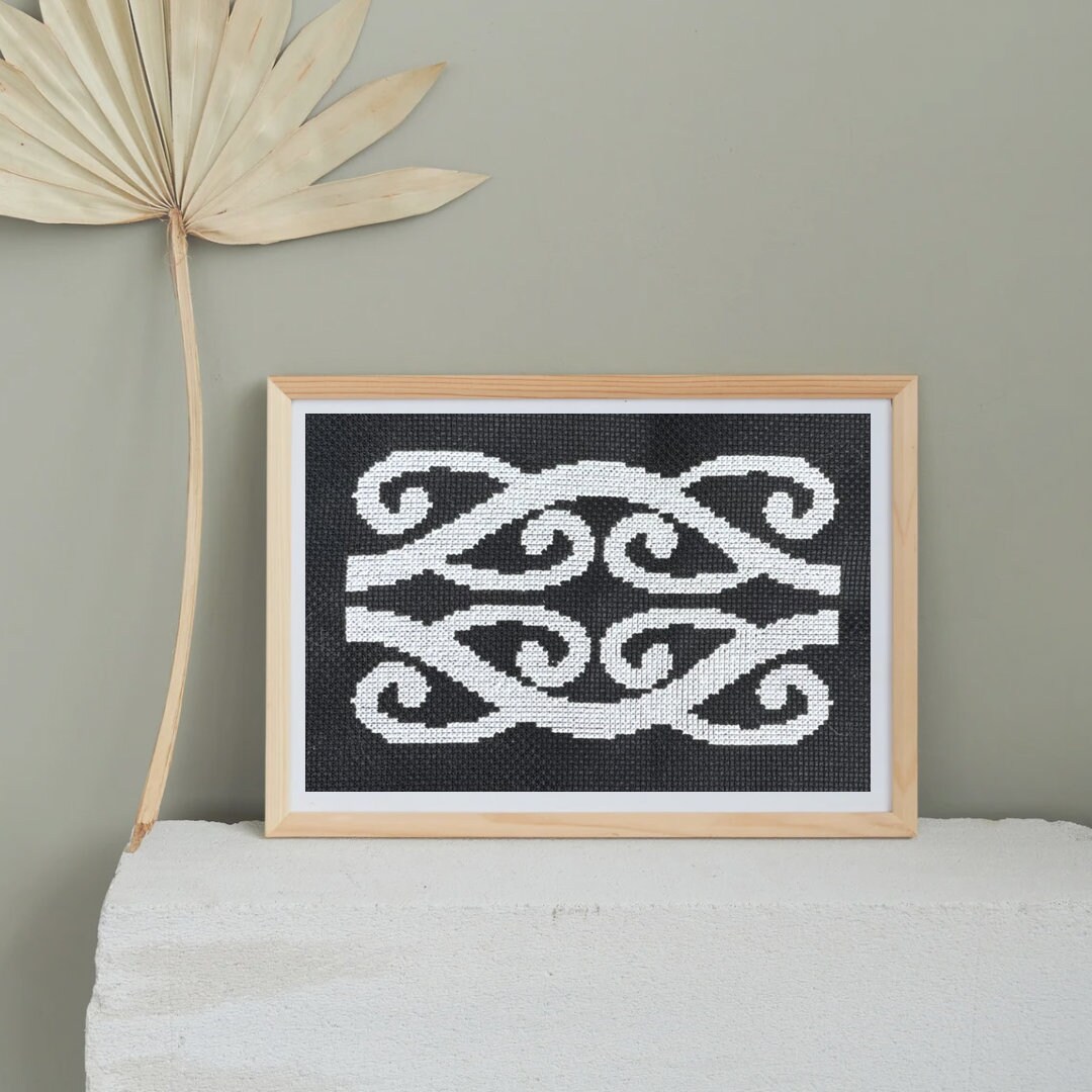 Cross Stitch Pattern New Zealand Maori Koru 3 PDF Instant Download - Etsy