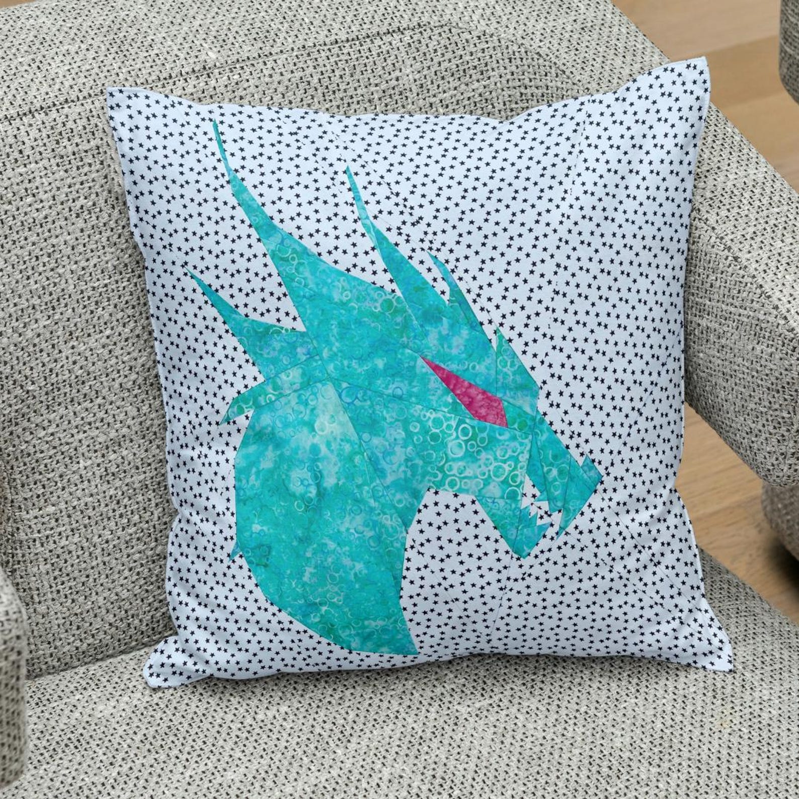 Dragon Quilt Block Pattern Foundation Paper Piecing FPP Instant ...