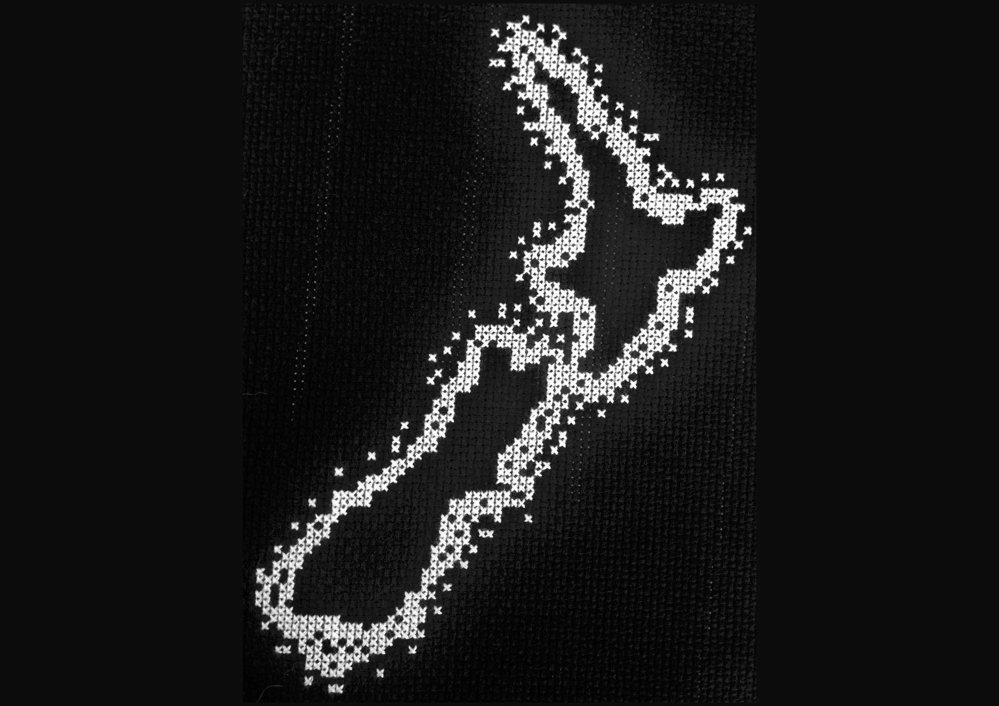 Cross Stitch Pattern New Zealand Map Aotearoa Instant PDF Download - Etsy