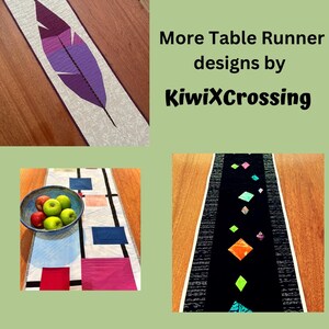 FPP Pattern Table Runner Quilted Feather Foundation Paper Piecing 120cm ...