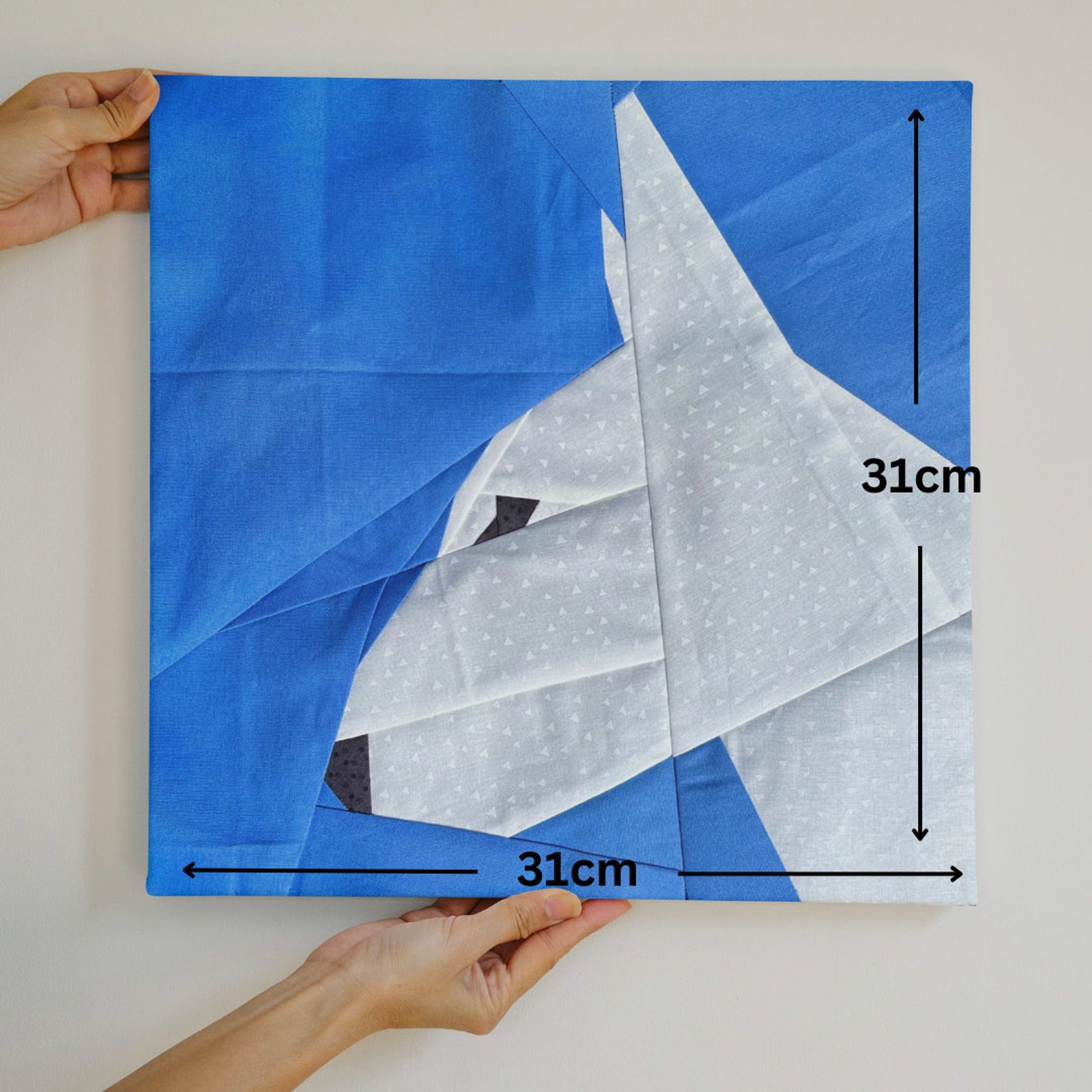 FPP English Bull Terrier Quilt Block Pattern PDF 31 X 31 Cm Easy to Sew ...