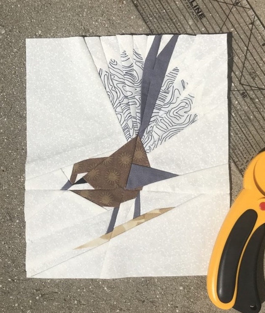 FPP Pattern Fantail Piwakawaka Foundation Paper Pieced Quilt - Etsy