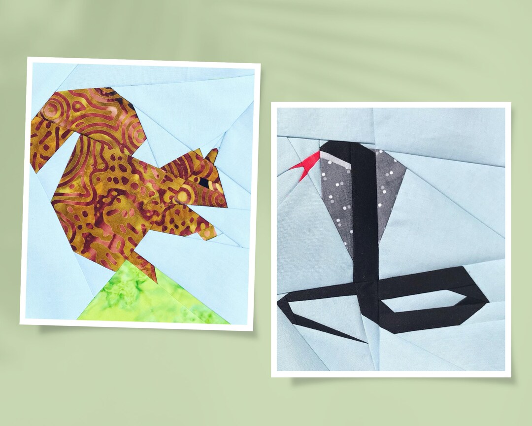 FPP Pattern Sumatran Cobra Snake and Squirrel Foundation Paper Piecing ...