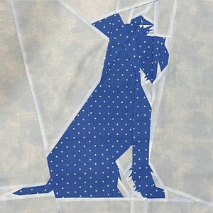 Giant Sized Schnauzer Quilt Block Foundation Paper Pieced Pattern 80 ...