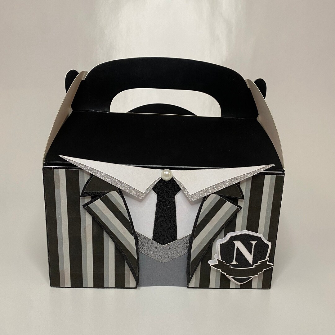 Wednesday Addams Gable Box, Wednesday Treat Bag, Candy Bag, Wednesday ...