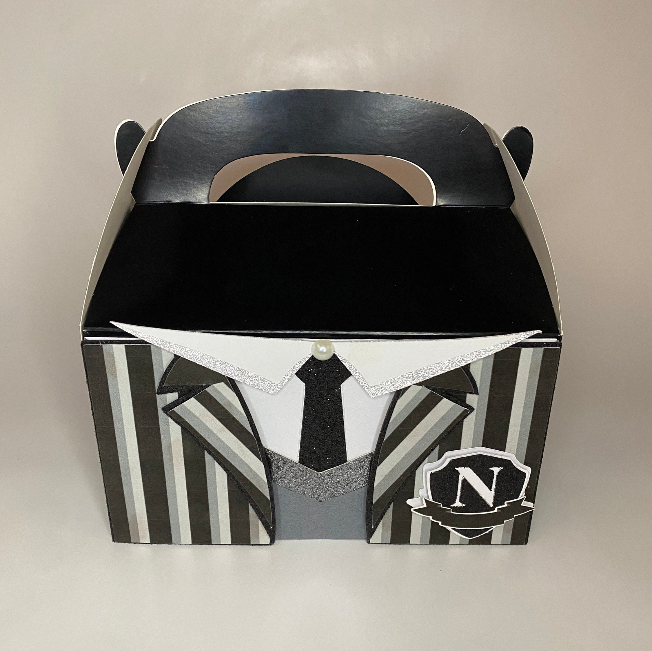 Wednesday Addams Gable Box, Wednesday Treat Bag, Candy Bag, Wednesday ...