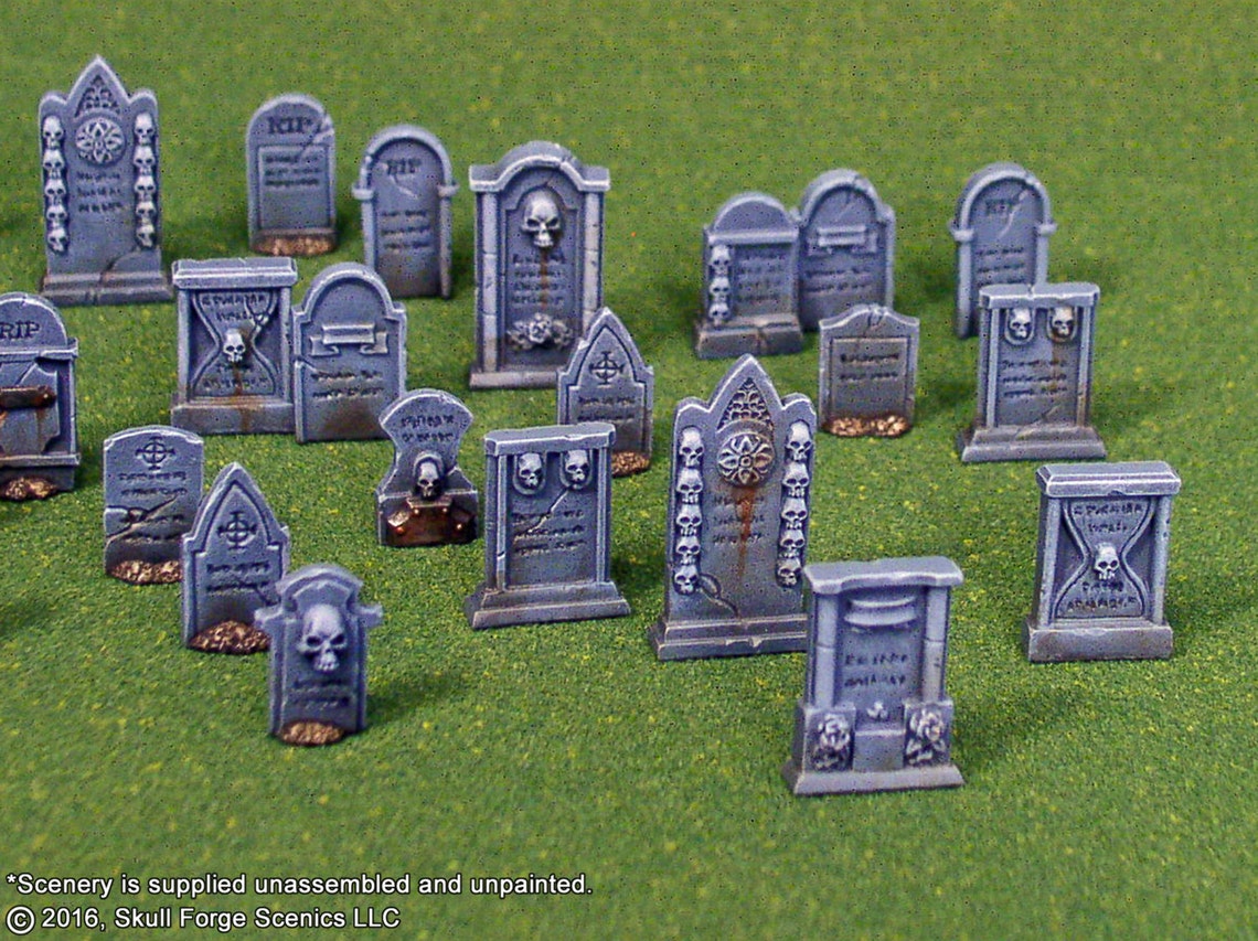 TOMBSTONES set of 30 - Etsy