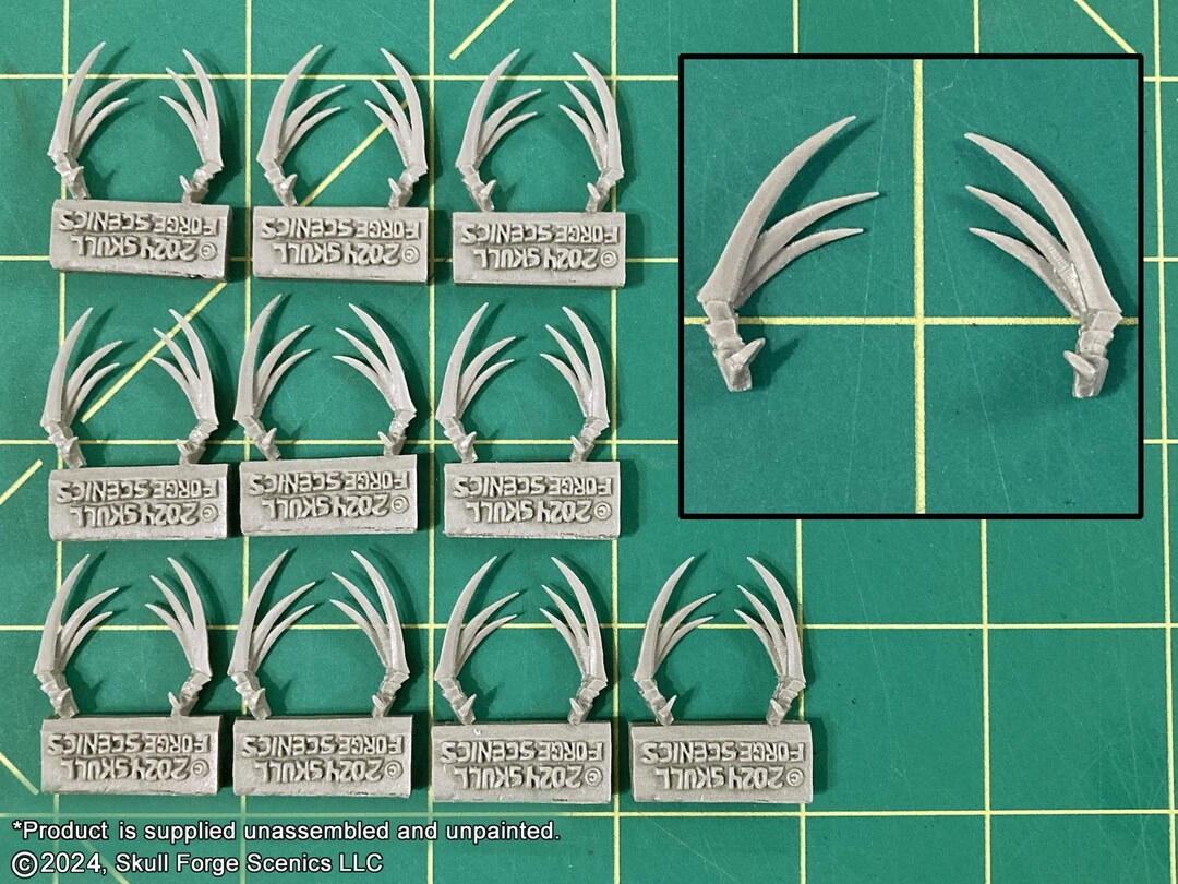 ROBOTIC FLAYER CLAWS (set of 10 Pairs) - Etsy